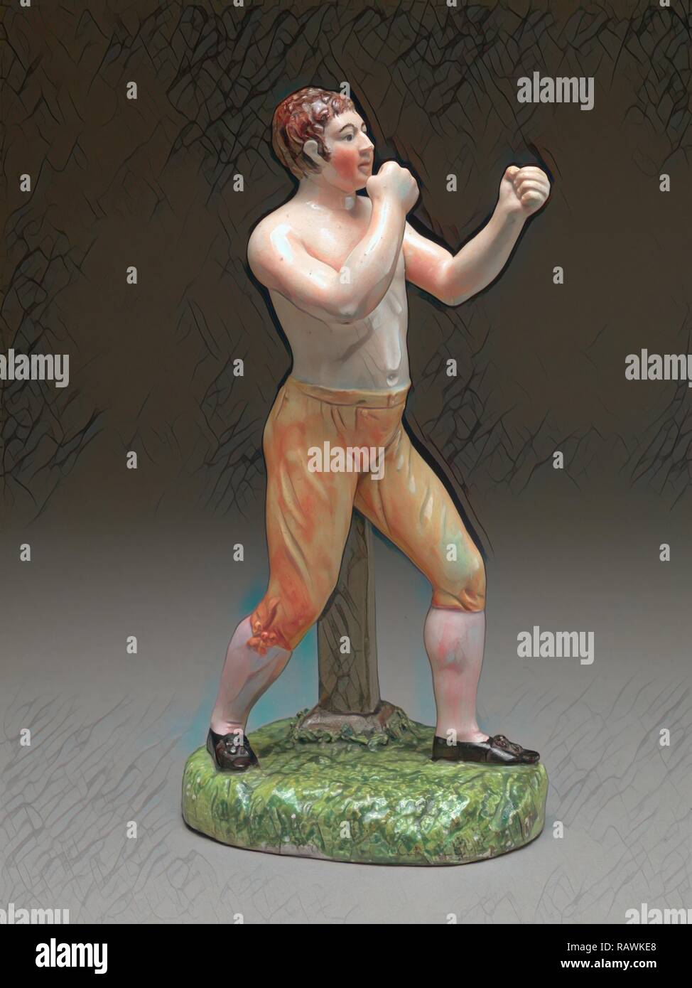 Ceramic, The Boxer Tom Cribb: in canary breeches, . Reimagined by Gibon ...