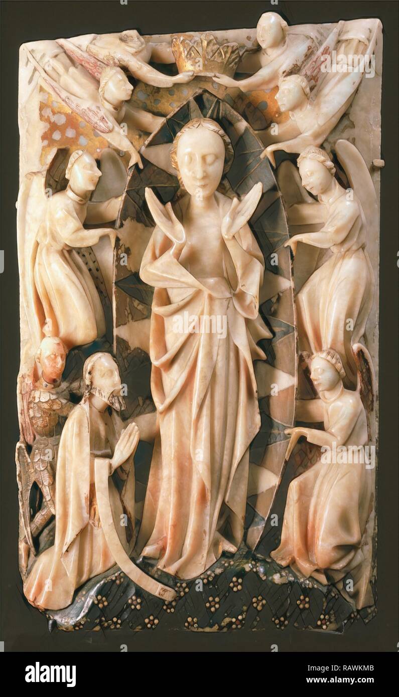 altarpiece, The Assumption of the Virgin Nottingham Alabaster, unknown ...