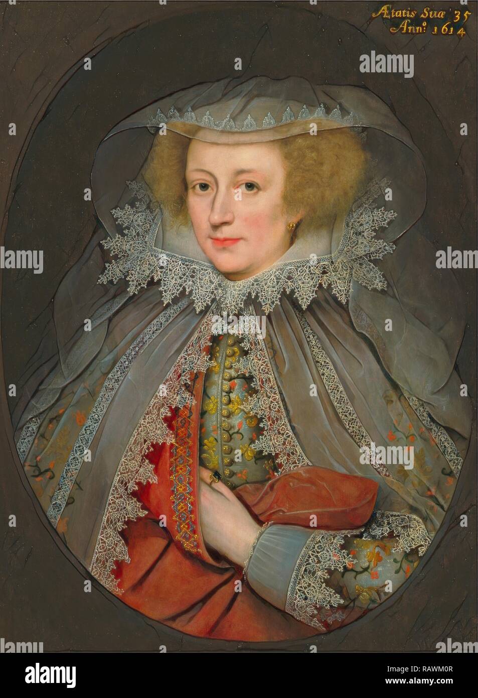 Catherine Killigrew, Lady Jermyn Dated in yellow paint, upper right ...