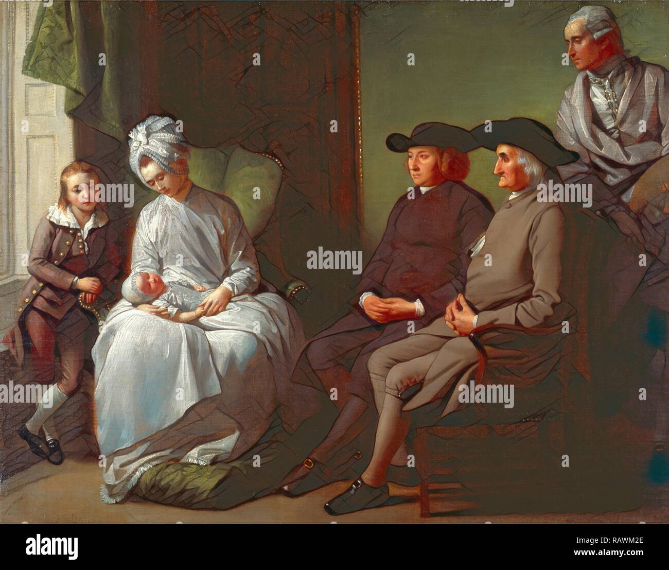 The Artist and His Family The Artist's Family The West Family Signed ...