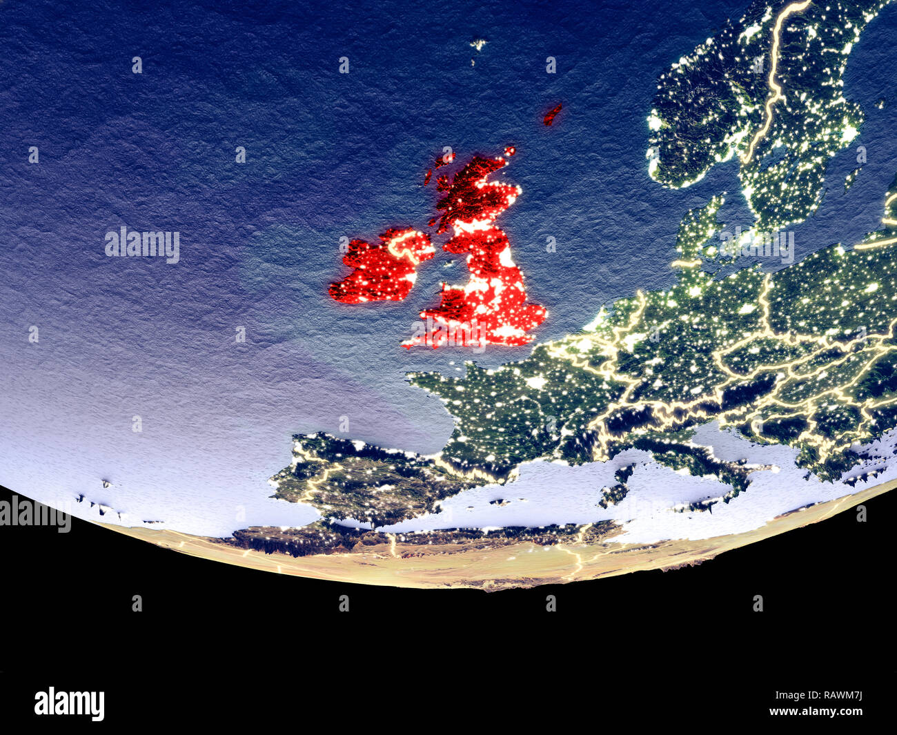 British isles from space hi-res stock photography and images - Alamy