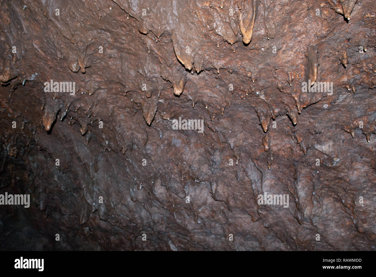 Stalactite structure on the cave wall Stock Photo - Alamy