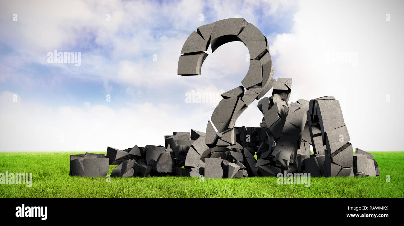 Composite image of 3d composite image of several damaged signs Stock ...