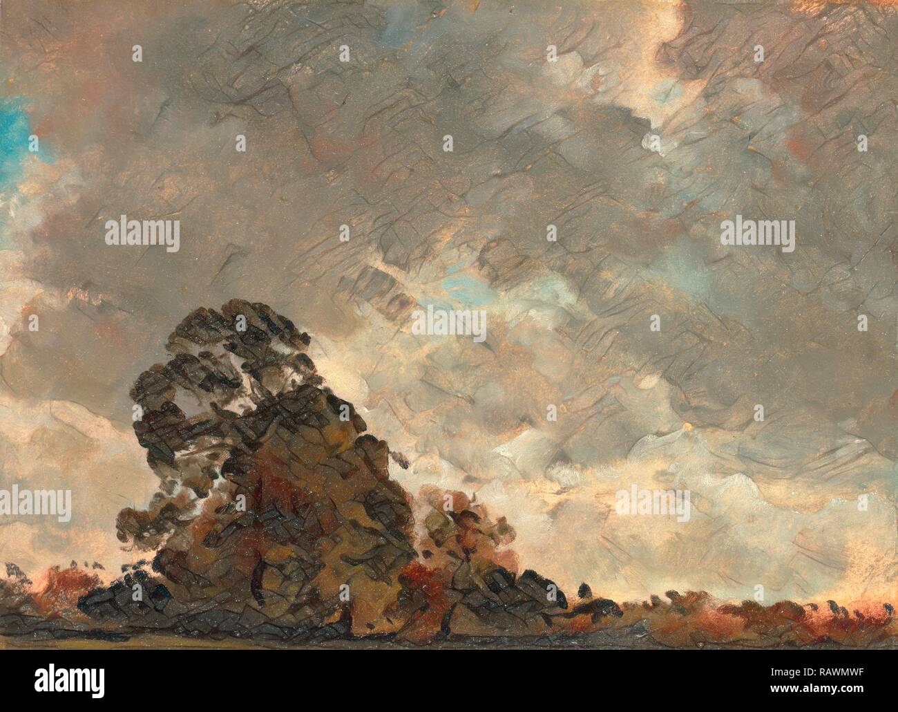 Cloud Study Landscape at Hampstead, Trees and Storm Clouds, John ...