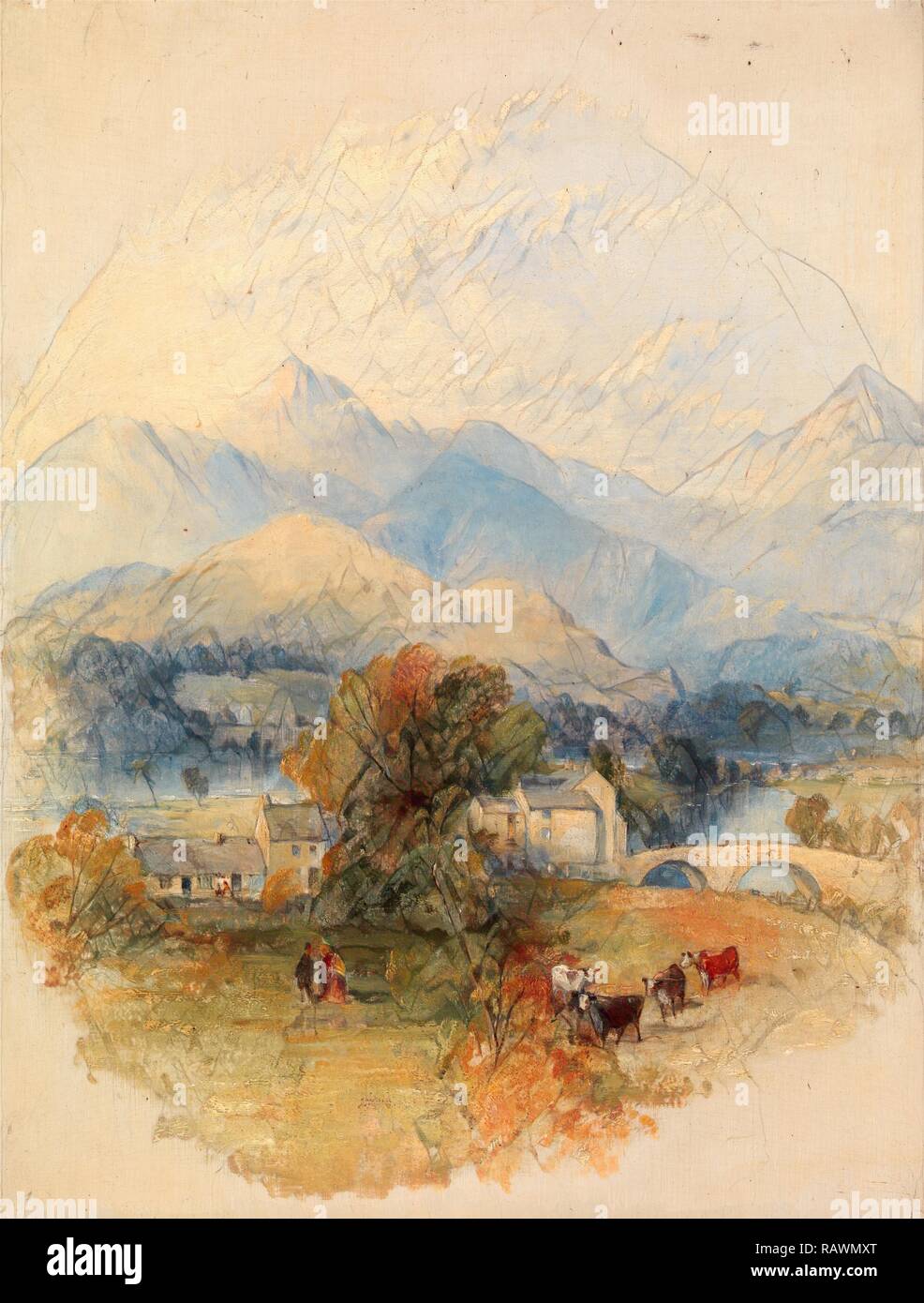 View from Mr. Southey's House, Keswick, Thomas Creswick, 1811-1869 ...
