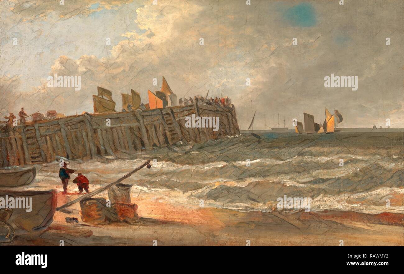 Yarmouth Jetty, John Crome, 1768-1821, British. Reimagined by Gibon ...