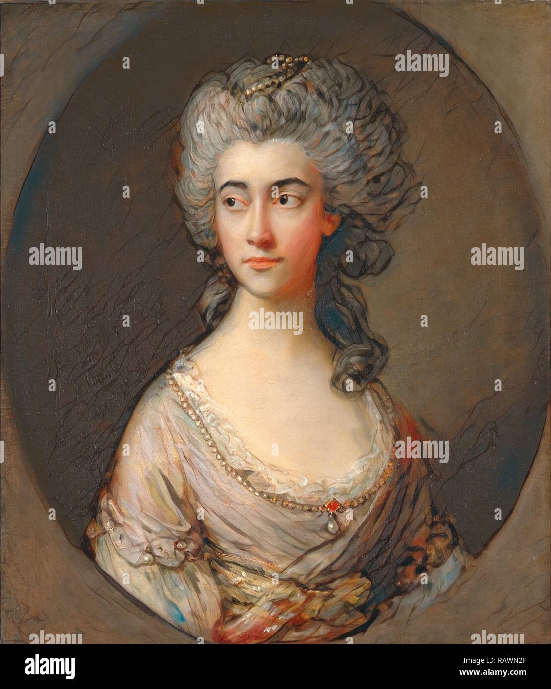 Mary Heberden, Thomas Gainsborough, 1727-1788, British. Reimagined by ...