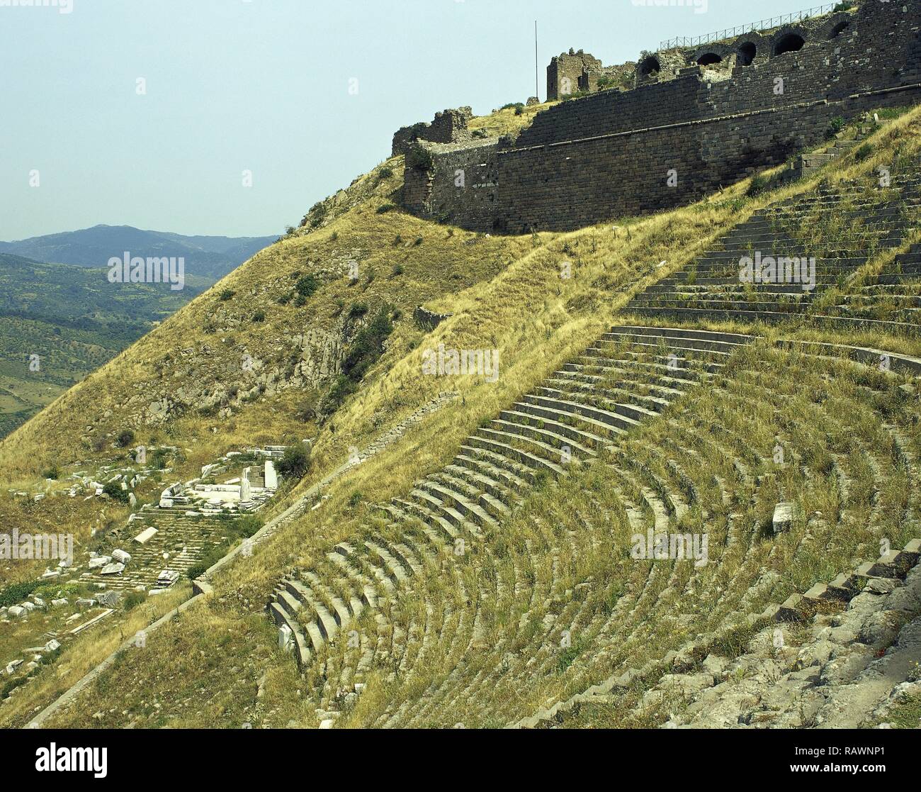 Turkey. Pergamon. Ancient Greek city in Aeolis. Upper Acropolis ...