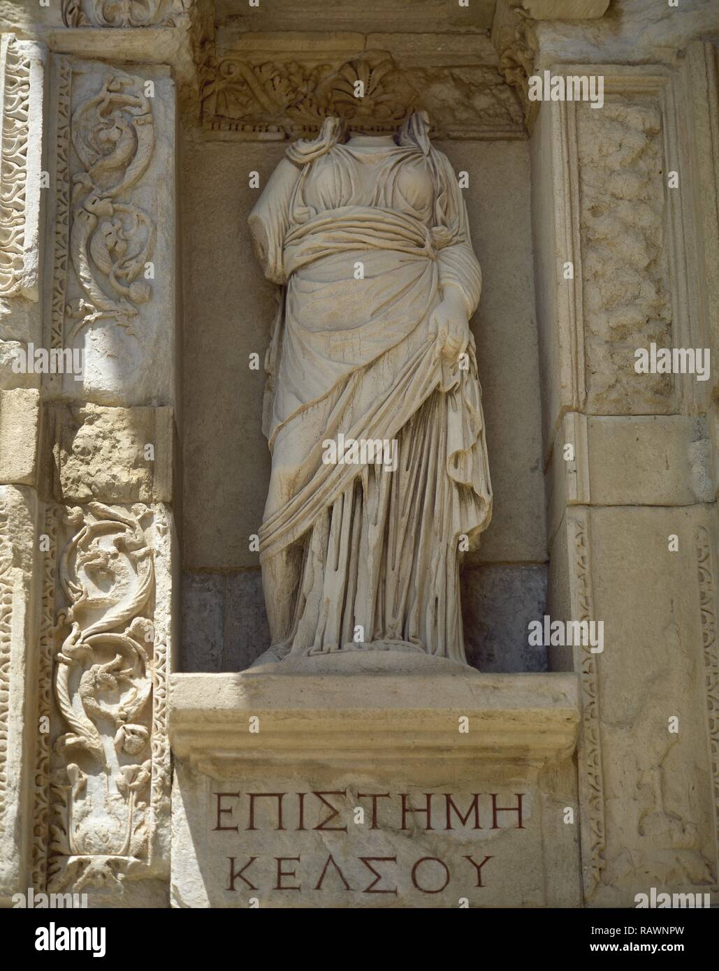 Turkey. Izmir province. Ephesus. Library of Celsus. Roman building ...