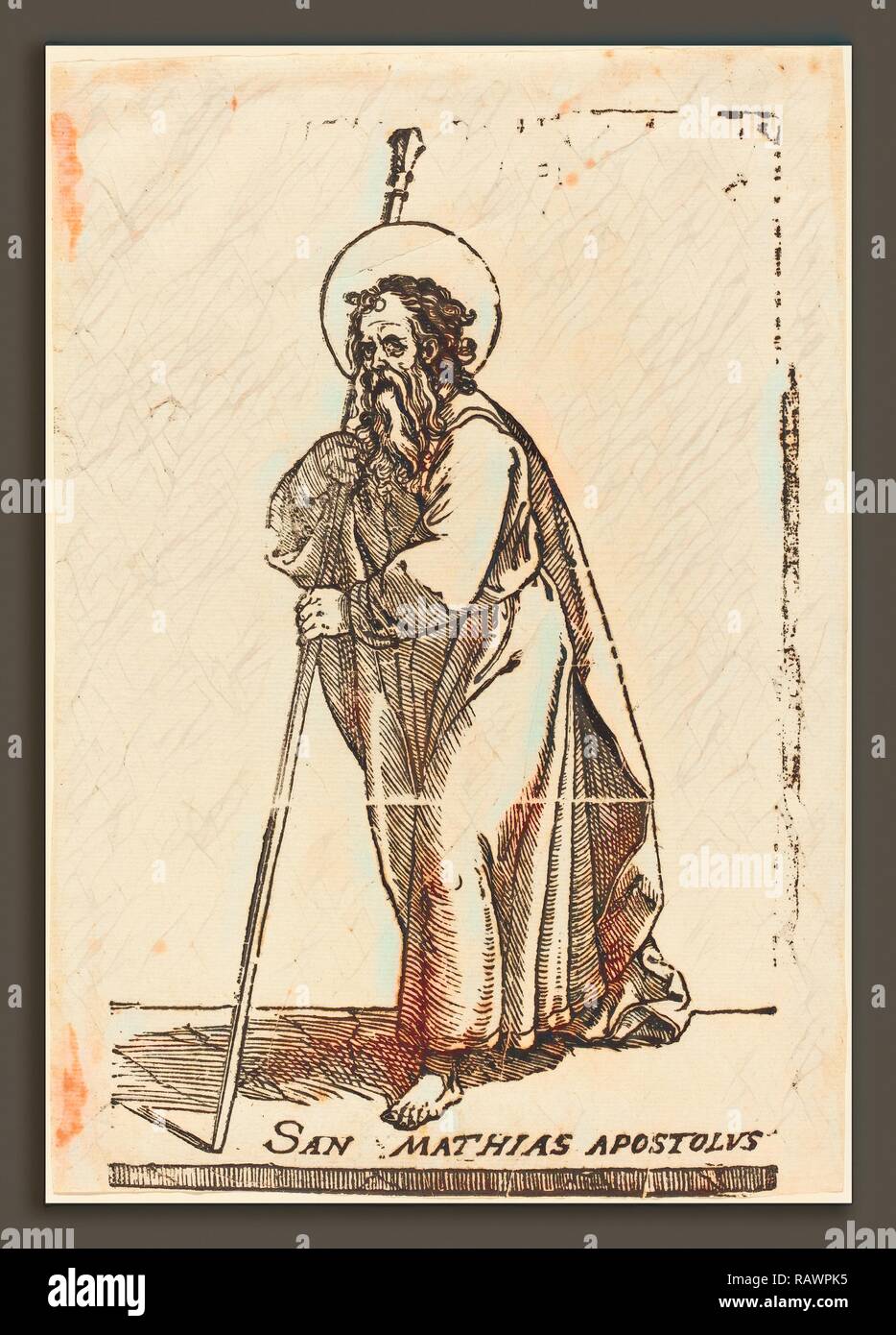 Jacques Stella (French, 1596 - 1657), Saint Matthias, woodcut ...