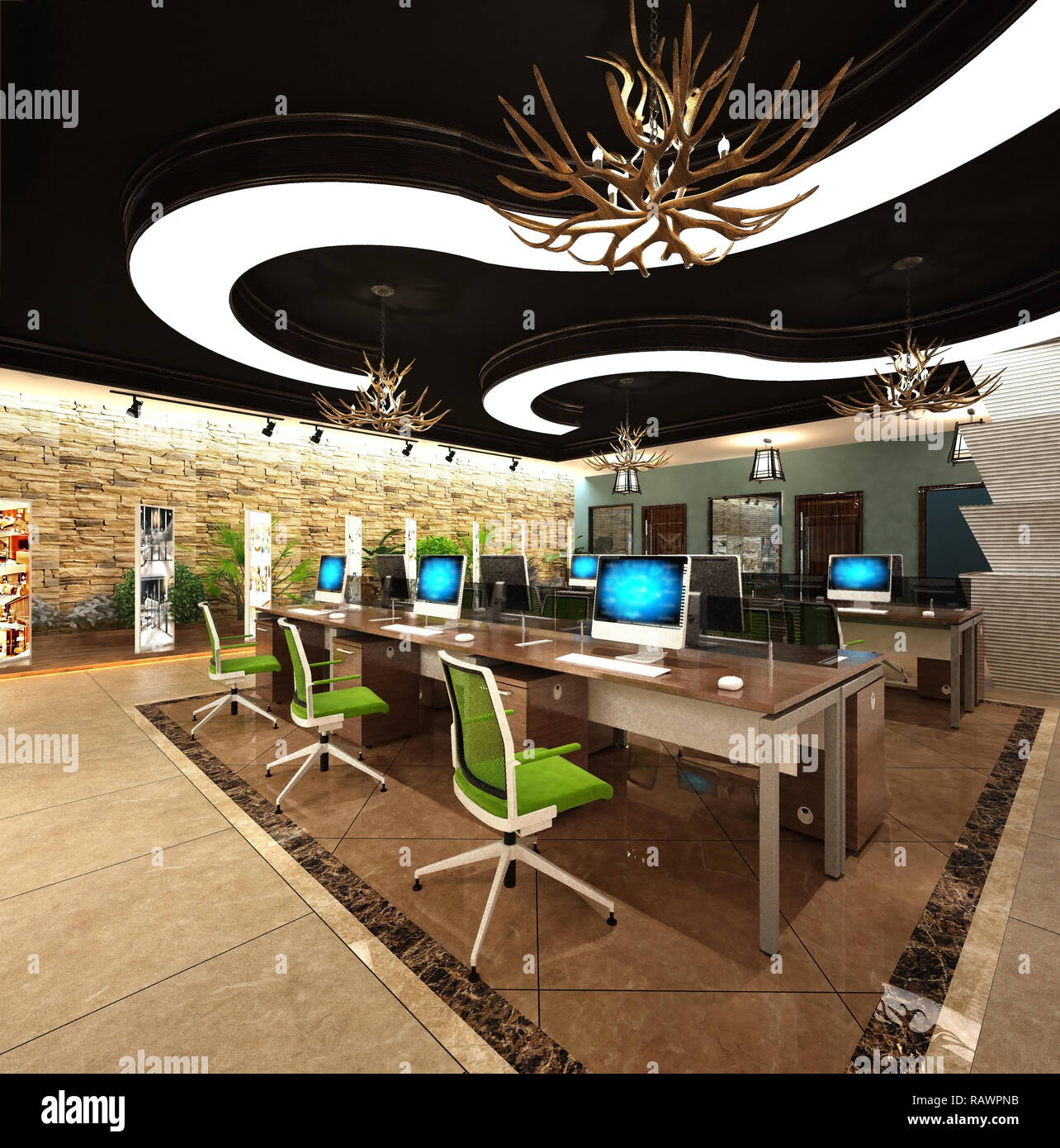 3d render people top view hi-res stock photography and images - Alamy