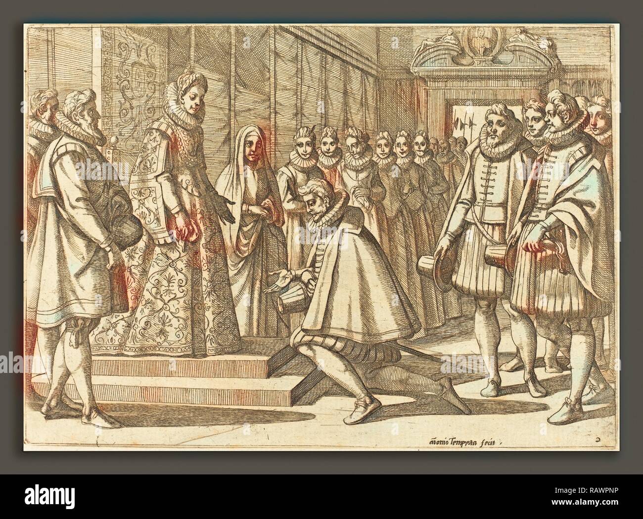 Antonio Tempesta (Italian, 1555 - 1630), Philip of Spain Before ...