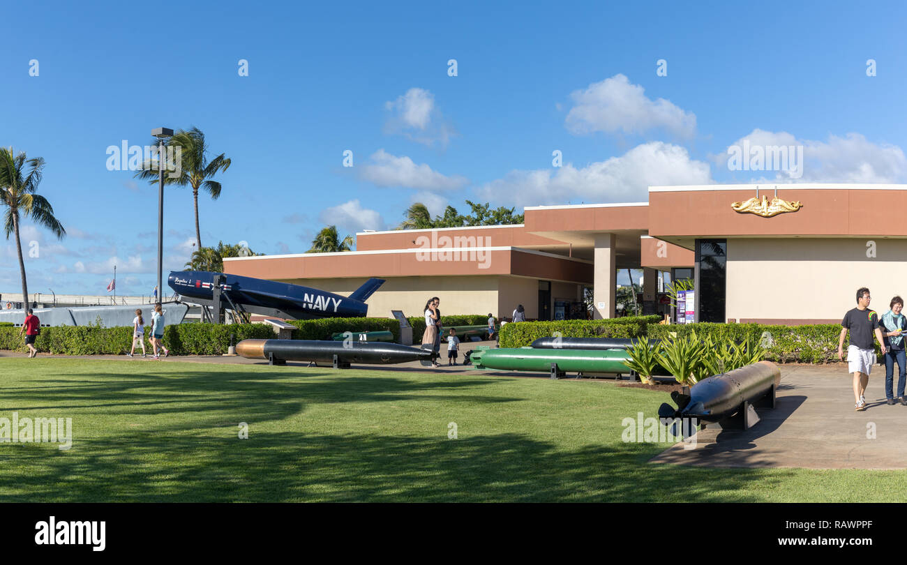 Oahu, Hawaii - Dec 25, 2018 : View of the Pearl Harbor Historic sites ...