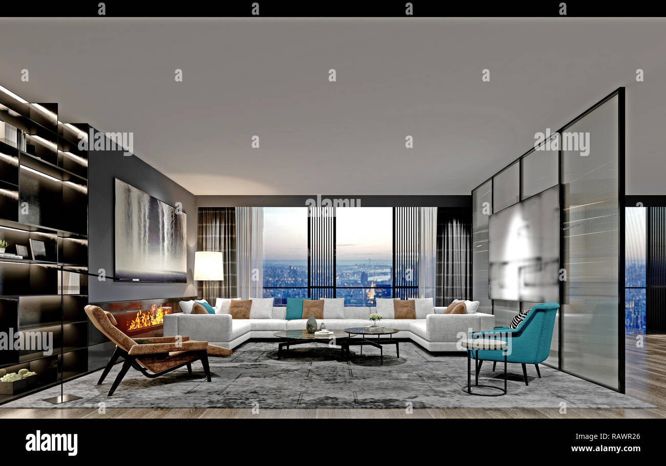 Home interior window view hi-res stock photography and images - Alamy