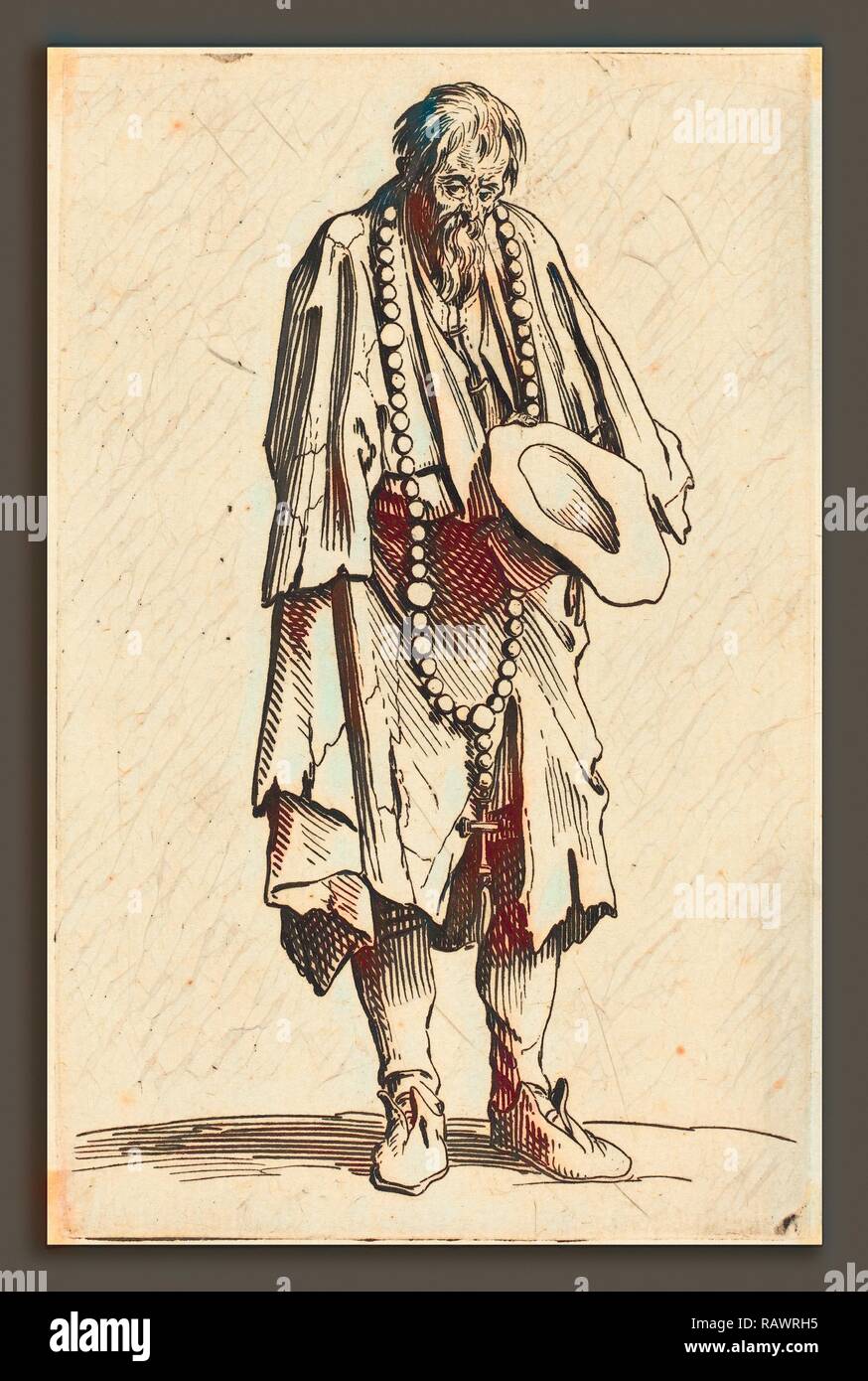 Jacques Callot (French, 1592 - 1635), Beggar with Rosary, c. 1622 ...
