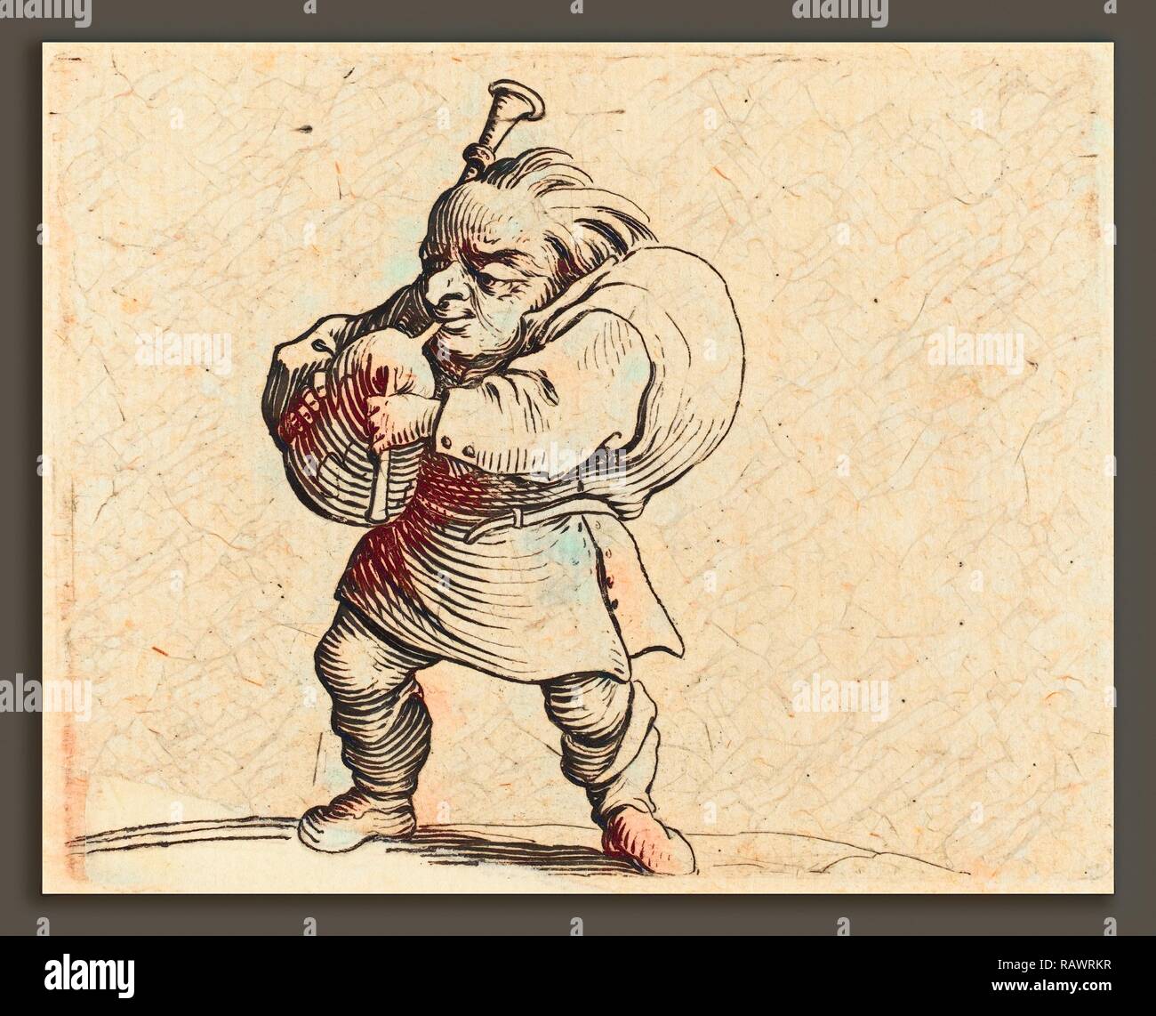 Jacques Callot (French, 1592 - 1635), The Bagpipe Player, c. 1622 ...