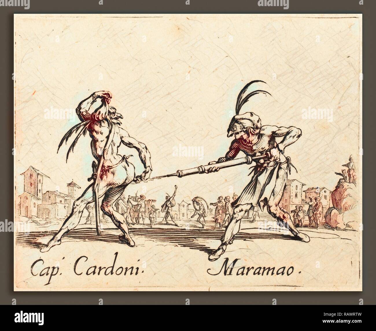Jacques Callot (French, 1592 - 1635), Cap. Cardoni and Maramao, c. 1622 ...