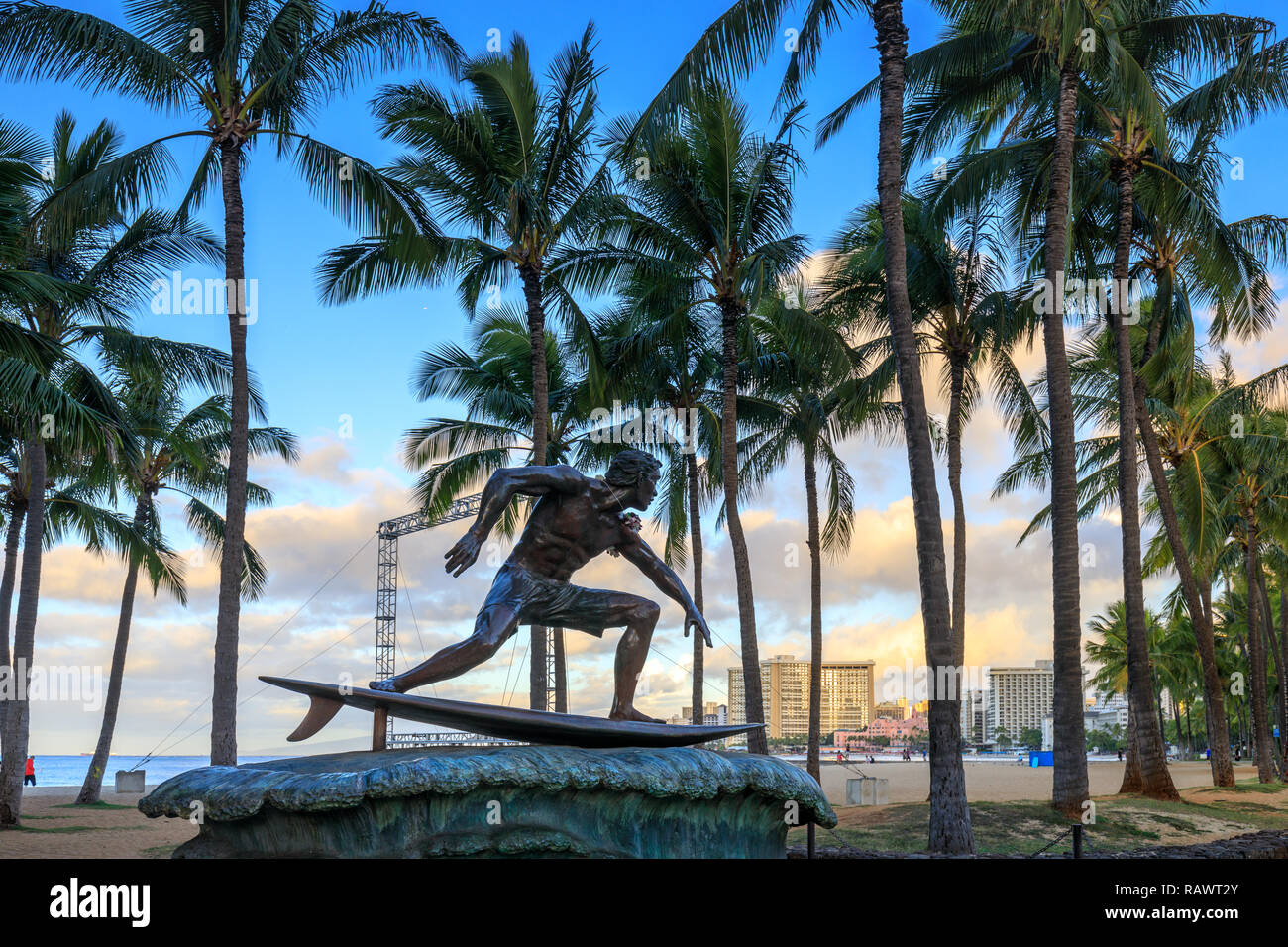Queens Surf Beach Beach Hawaii High Resolution Stock Photography and ...