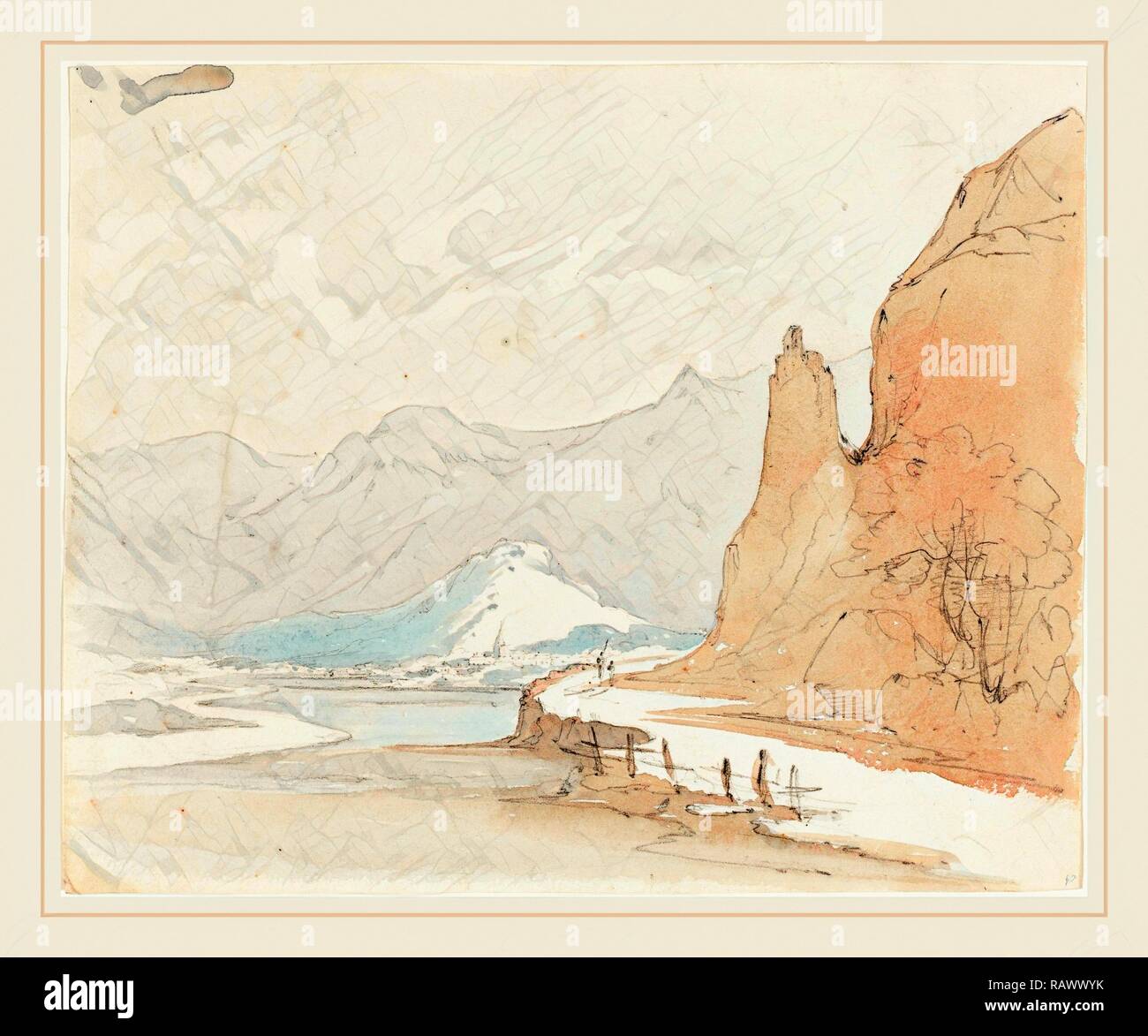 Sarah Grace Lushington, British (died 1837), Swiss Landscape with a ...