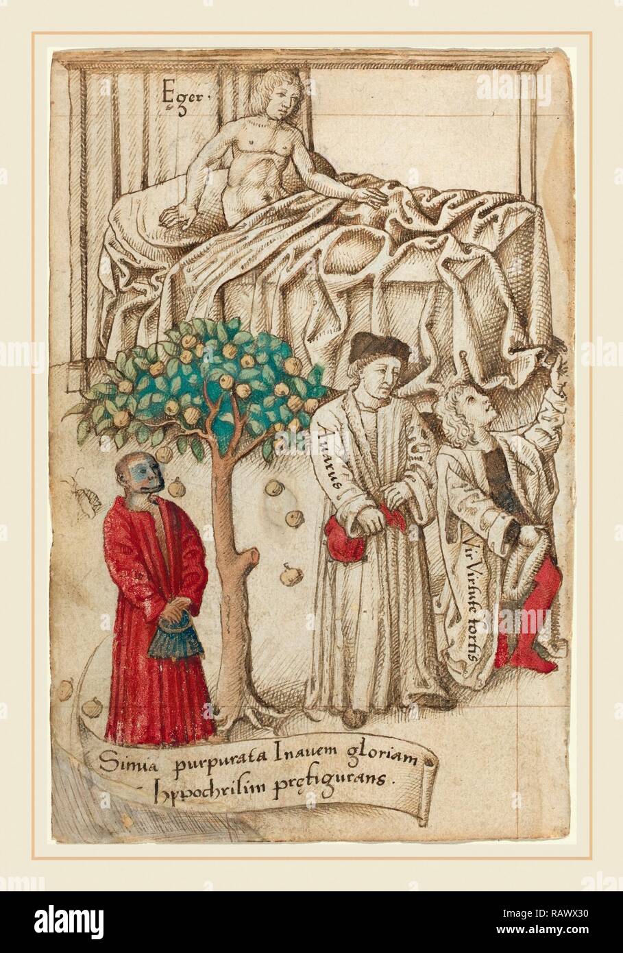 French early 16th century, An Ape in Purple with a Sick Man, a Good Man ...