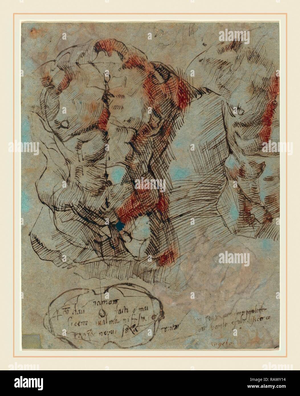 Italian 16th Century, Studies of a Male Torso, 16th century, pen and ...