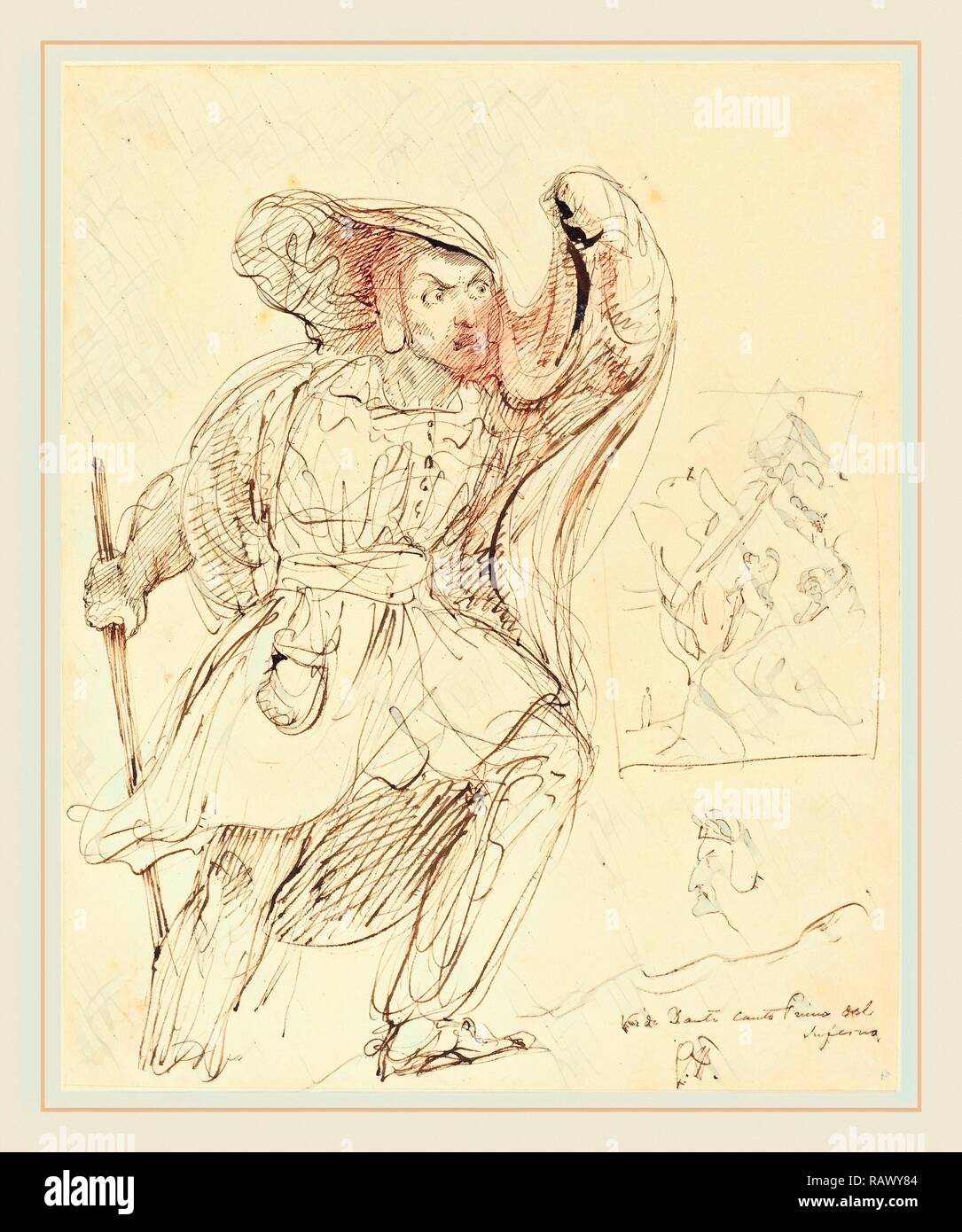 Sir George Hayter, British (1792-1871), Studies for a Scene from Dante ...