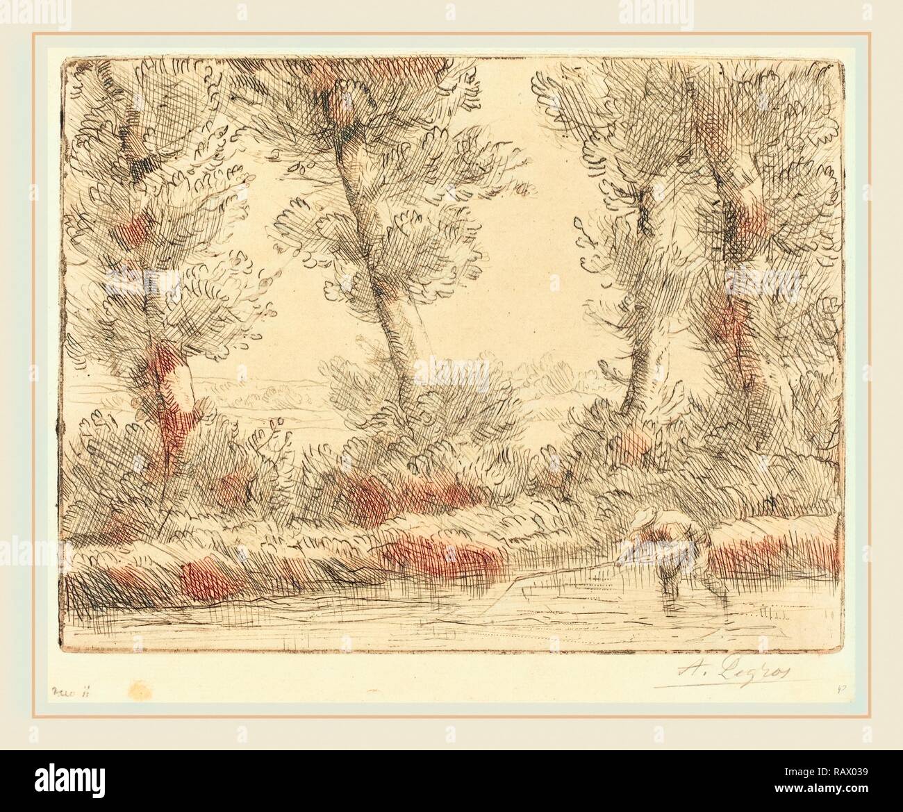 Alphonse Legros, Banks of the Liane (Les bords de la Liane), French ...