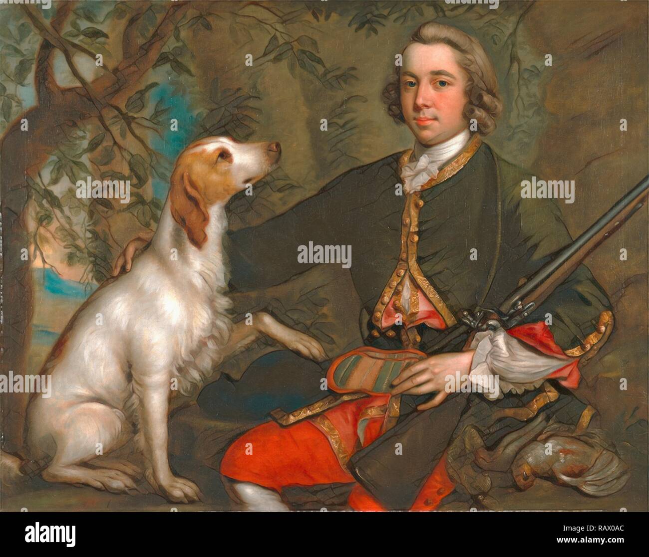 Windham Quin of Adare, Co. Limerick, Ireland Windham Quin with Gun, Dog ...