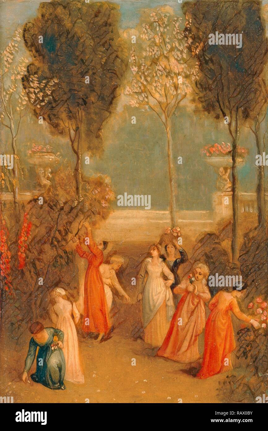 The Garden, Thomas Stothard, 1755-1834, British. Reimagined by Gibon ...