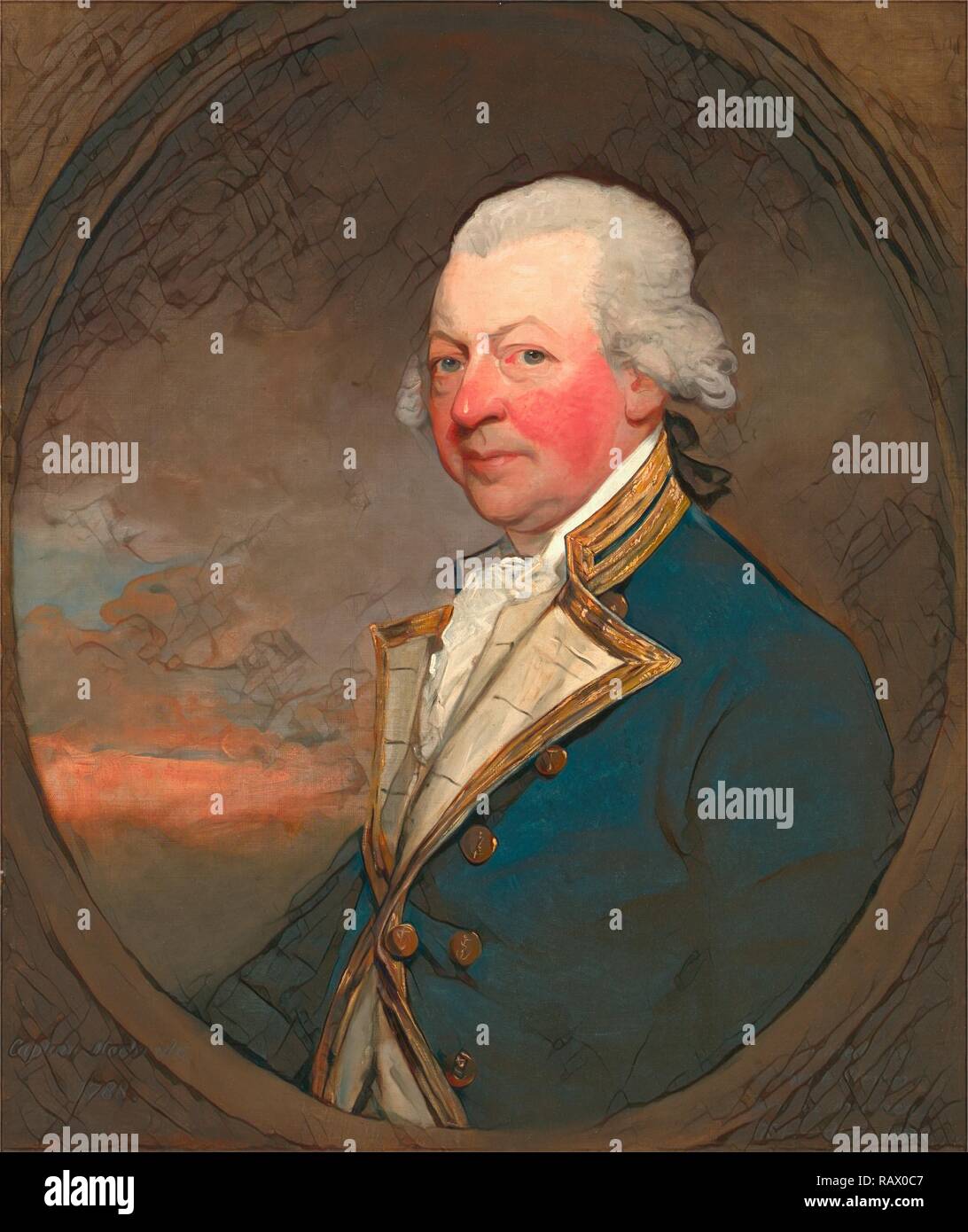 Captain John MacBride Inscribed, in artist's hand, in blue paint, lower ...