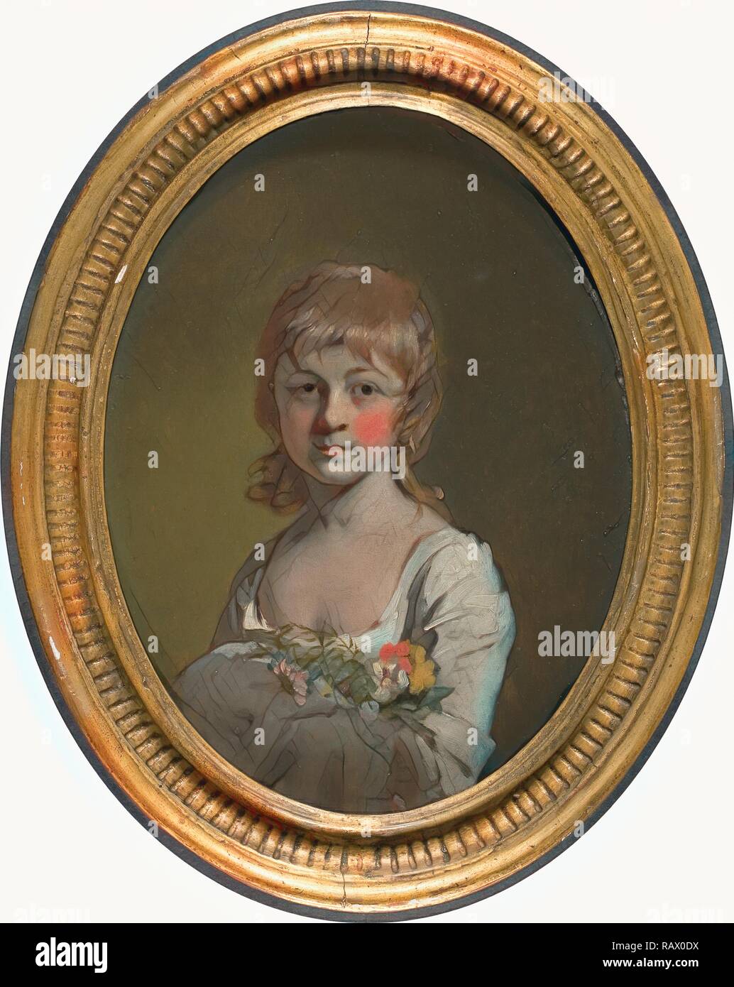 Girl with a Bouquet of Flowers, Henry Walton, 1746-1813, British ...