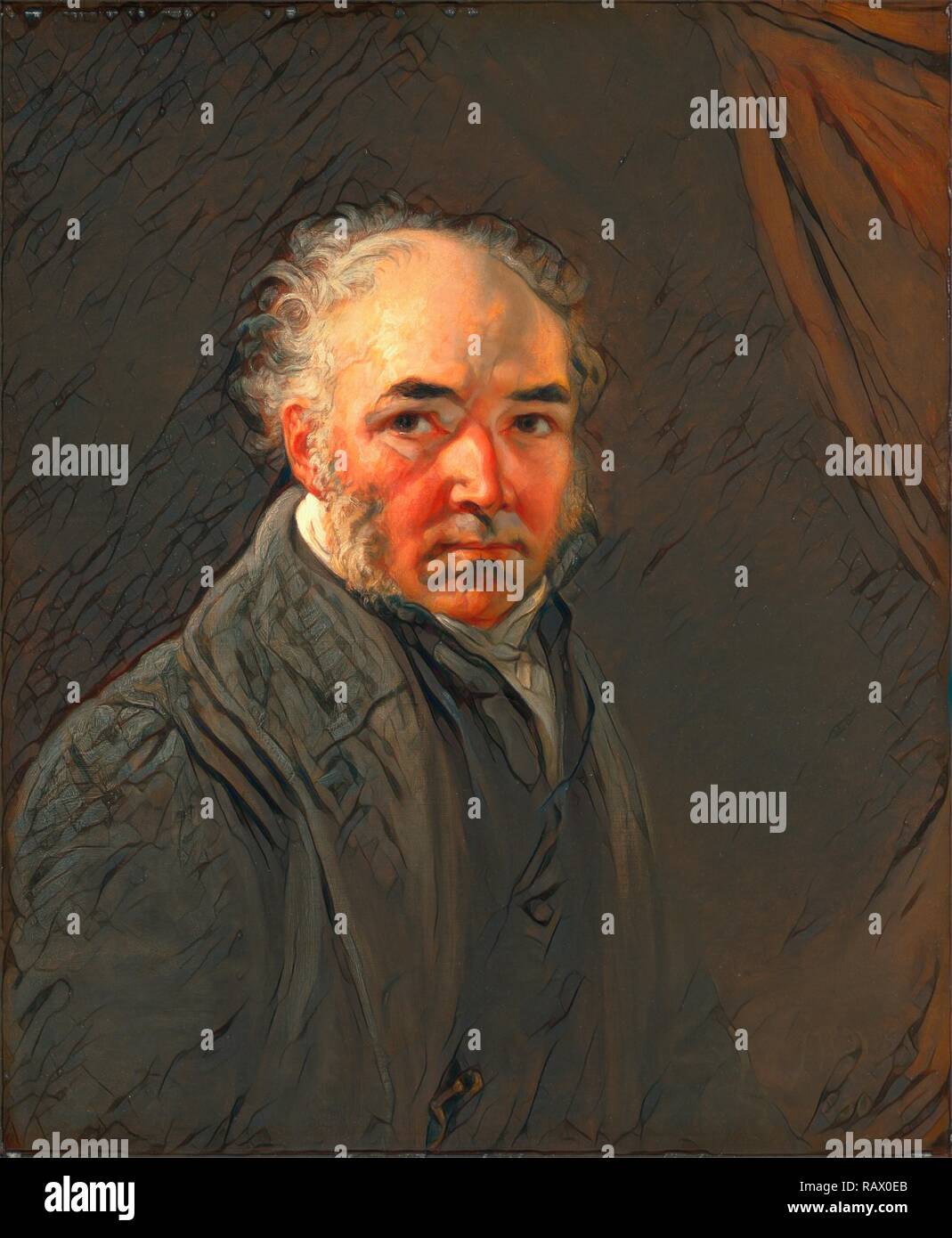 Self-Portrait Signed and dated in ochre brown paint, lower right ...