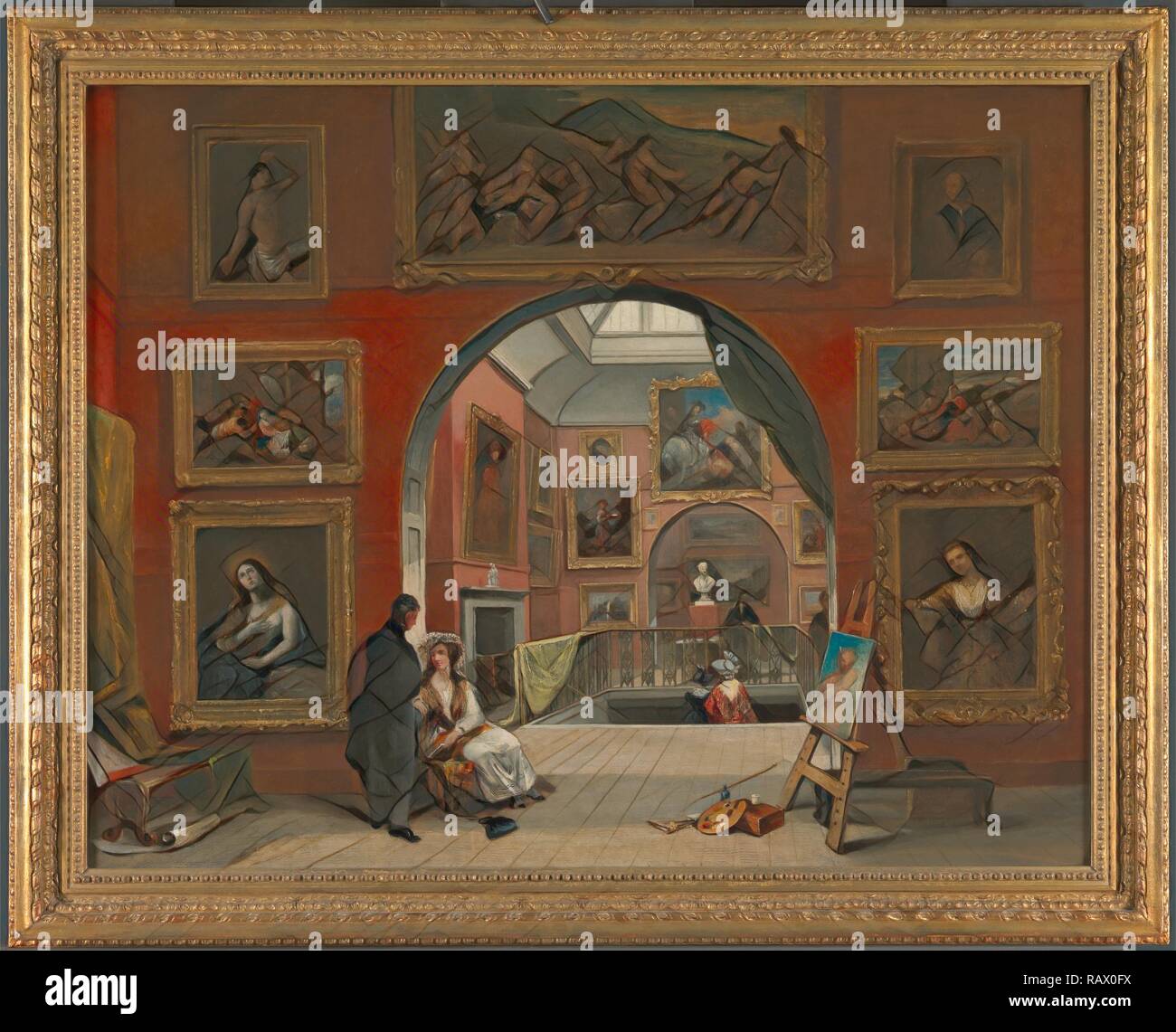 Interior of the British Institution (Old Master Exhibition, Summer 1832 ...