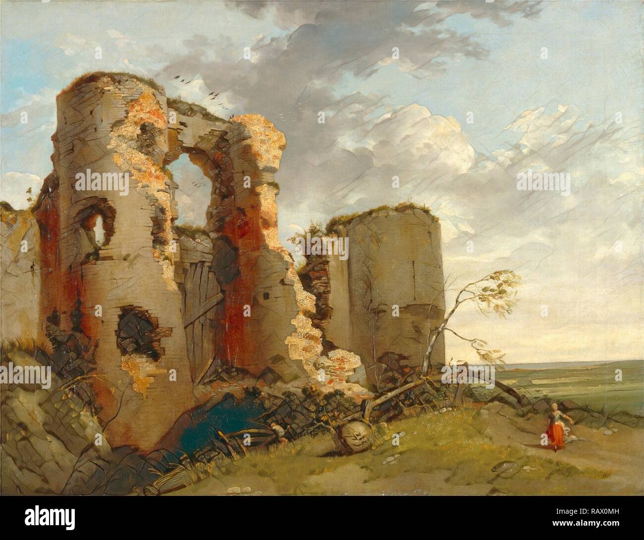 West Gate of Pevensey Castle, Sussex, John Hamilton Mortimer, 1740-1779 ...