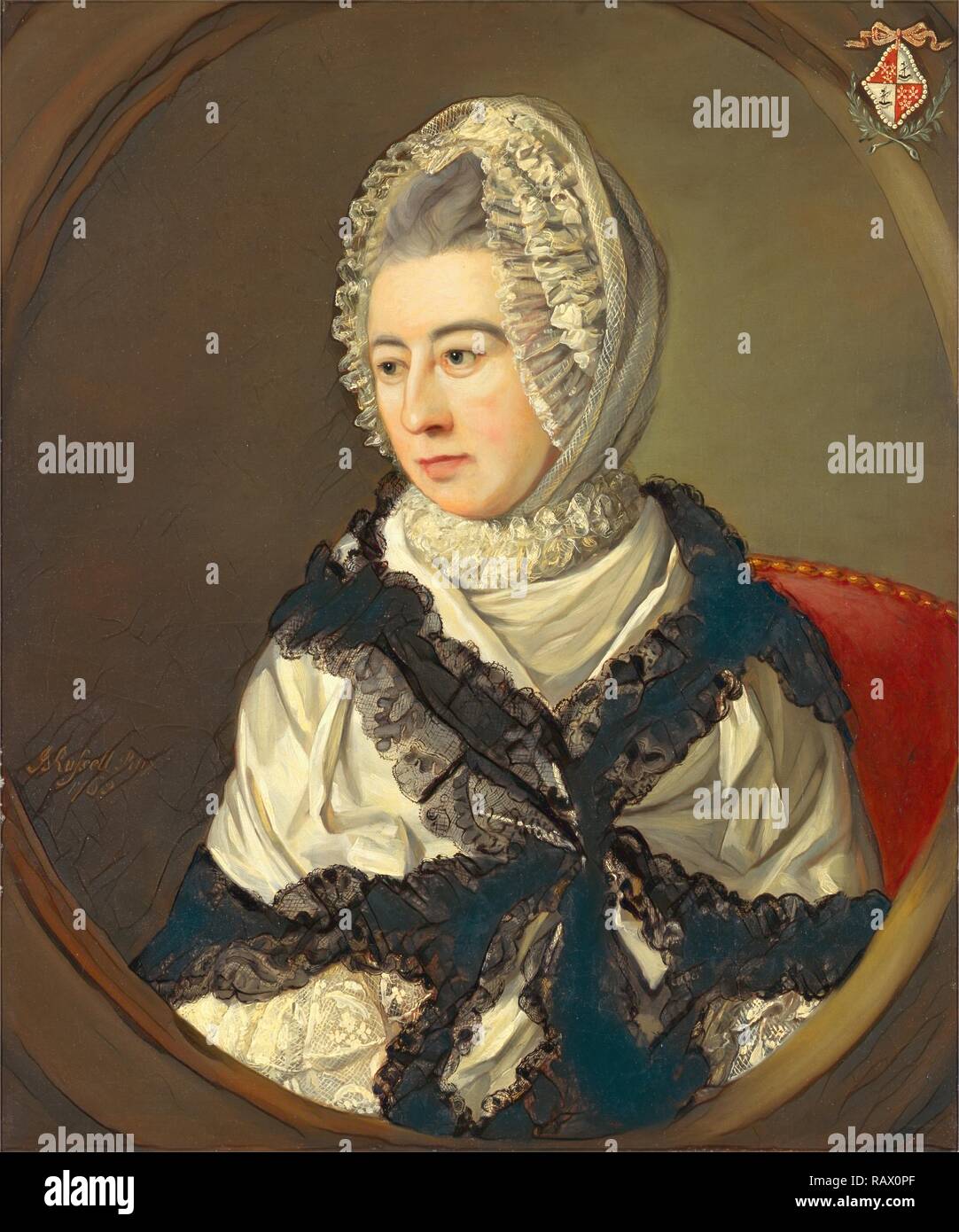 Portrait of a Lady Signed and dated, lower left: 'J. Russell Pinxt ...