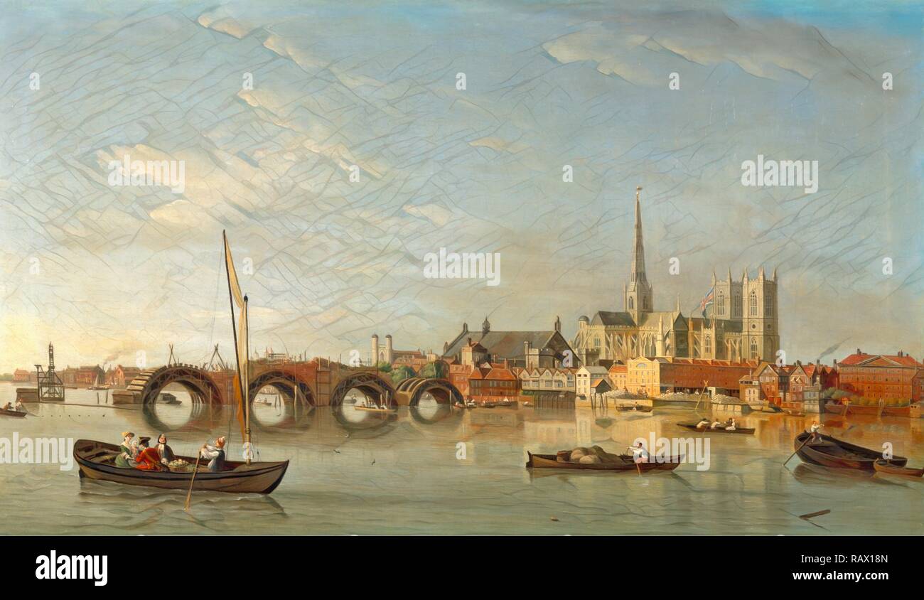 London, the Building of Westminster Bridge Westminster Bridge under ...
