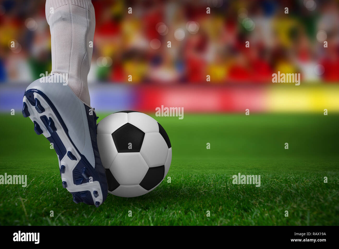 Soccer player kicking close up hi-res stock photography and images - Alamy