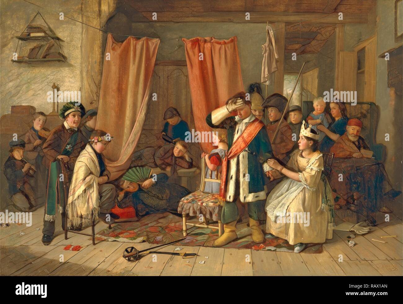 Children Acting the 'Play Scene' from 'Hamlet,' Act II, Scene ii ...