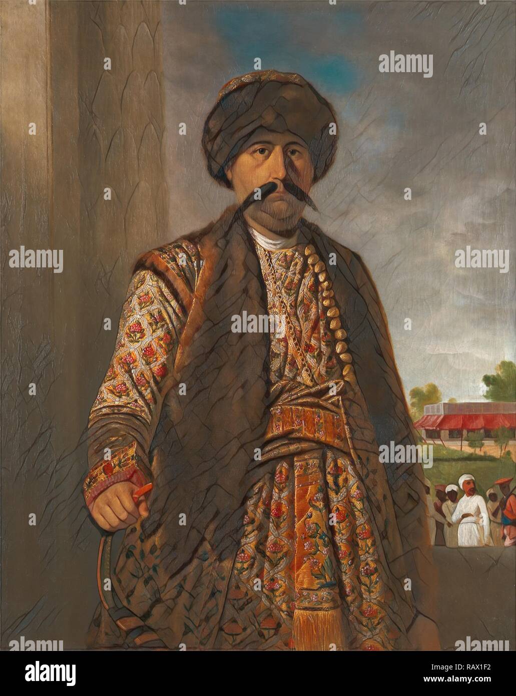 Shuja-ud-daula, Nawab of Oudh Shuja-ud-Daulah, Nawab of Awadh, holding ...