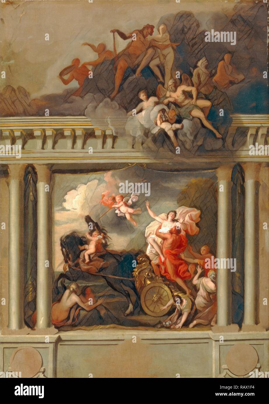 The Rape of Proserpine, design for the staircase of Devonshire House ...