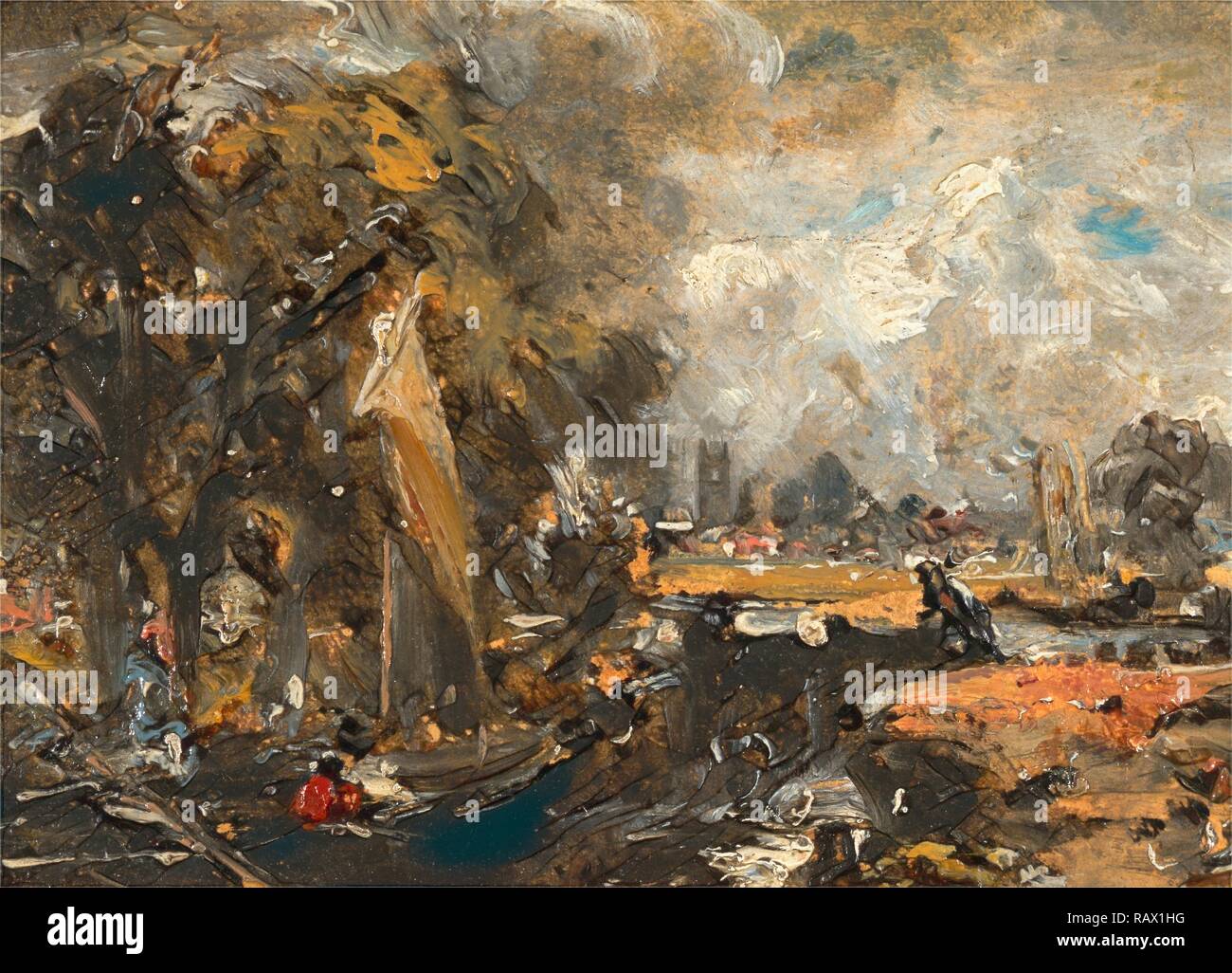 Dedham Lock, Hampstead London, John Constable, 1776-1837, British ...