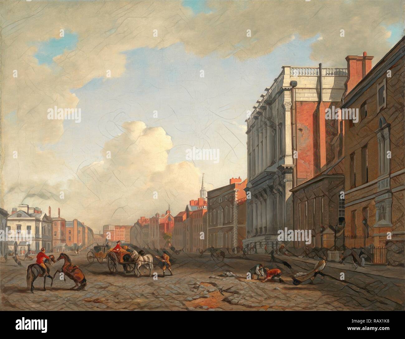 Whitehall, Looking Northeast London Signed, lower right: 'W. Marlow ...