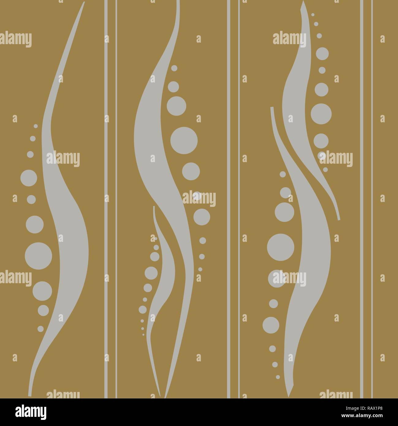 Abstract pattern of gray color. Mustard background. Vector illustration ...