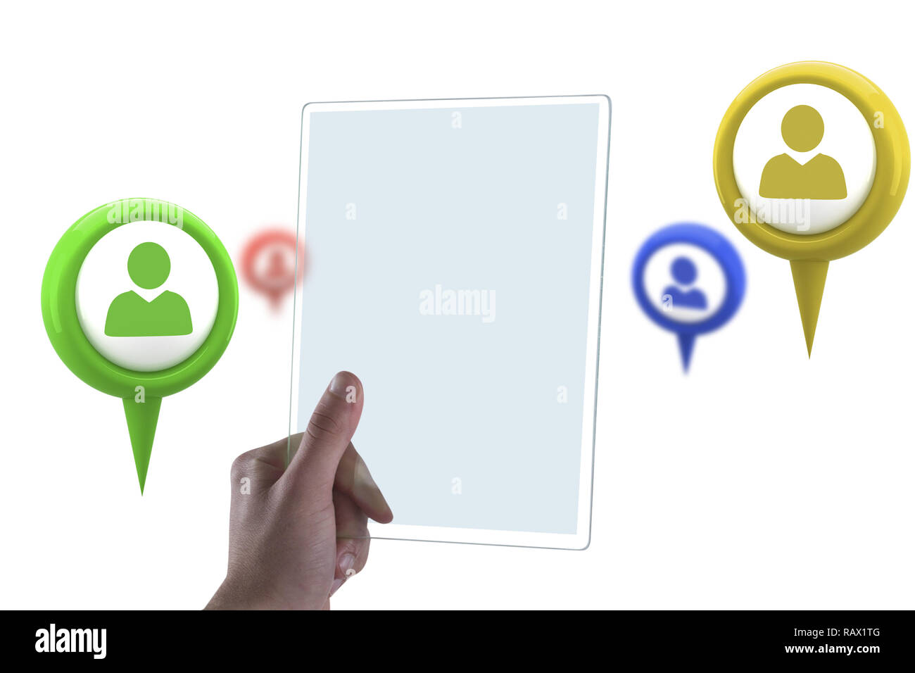 Digital futuristic man Cut Out Stock Images & Pictures - Alamy