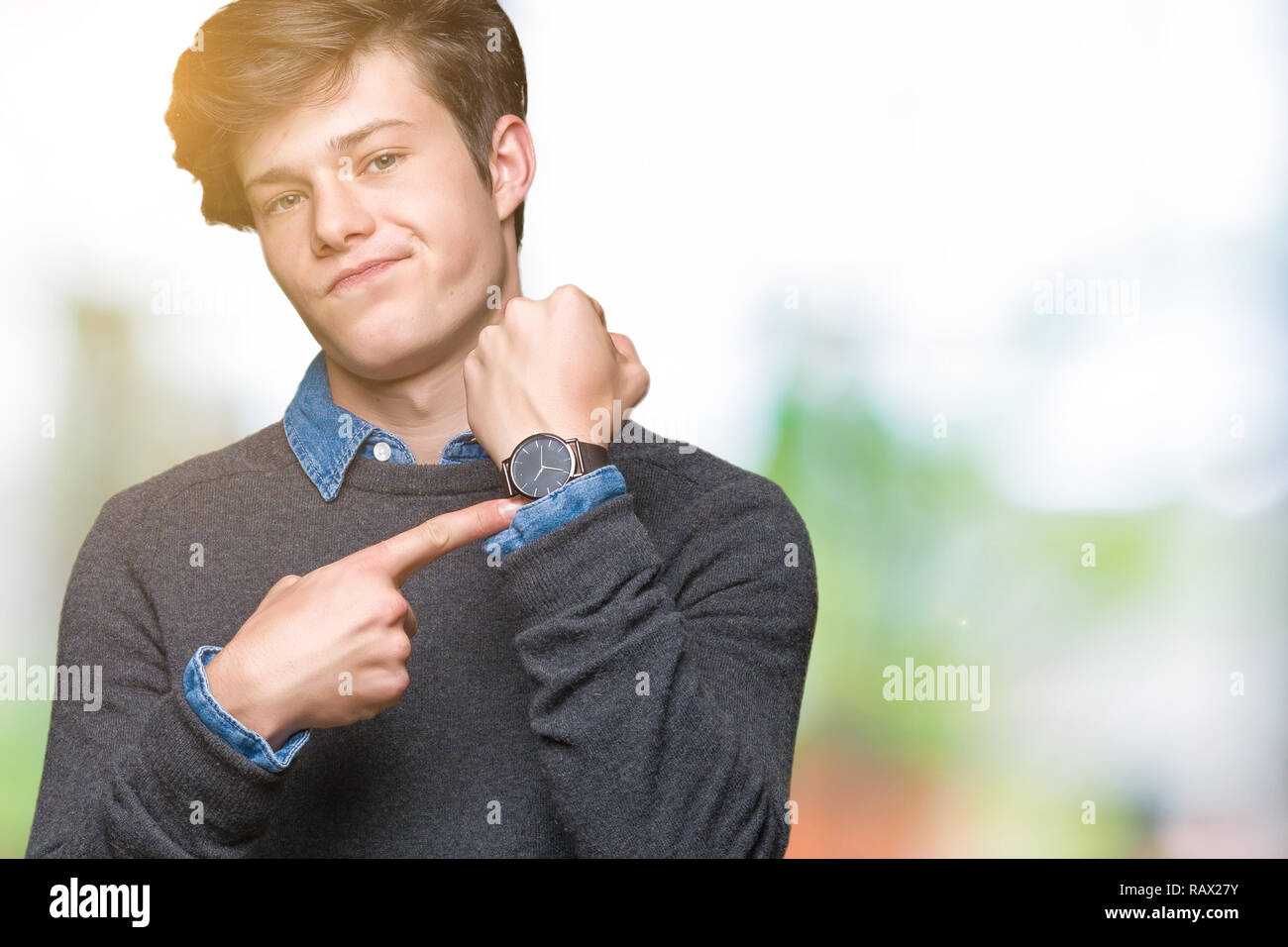 Teenager late in meeting hi-res stock photography and images - Alamy