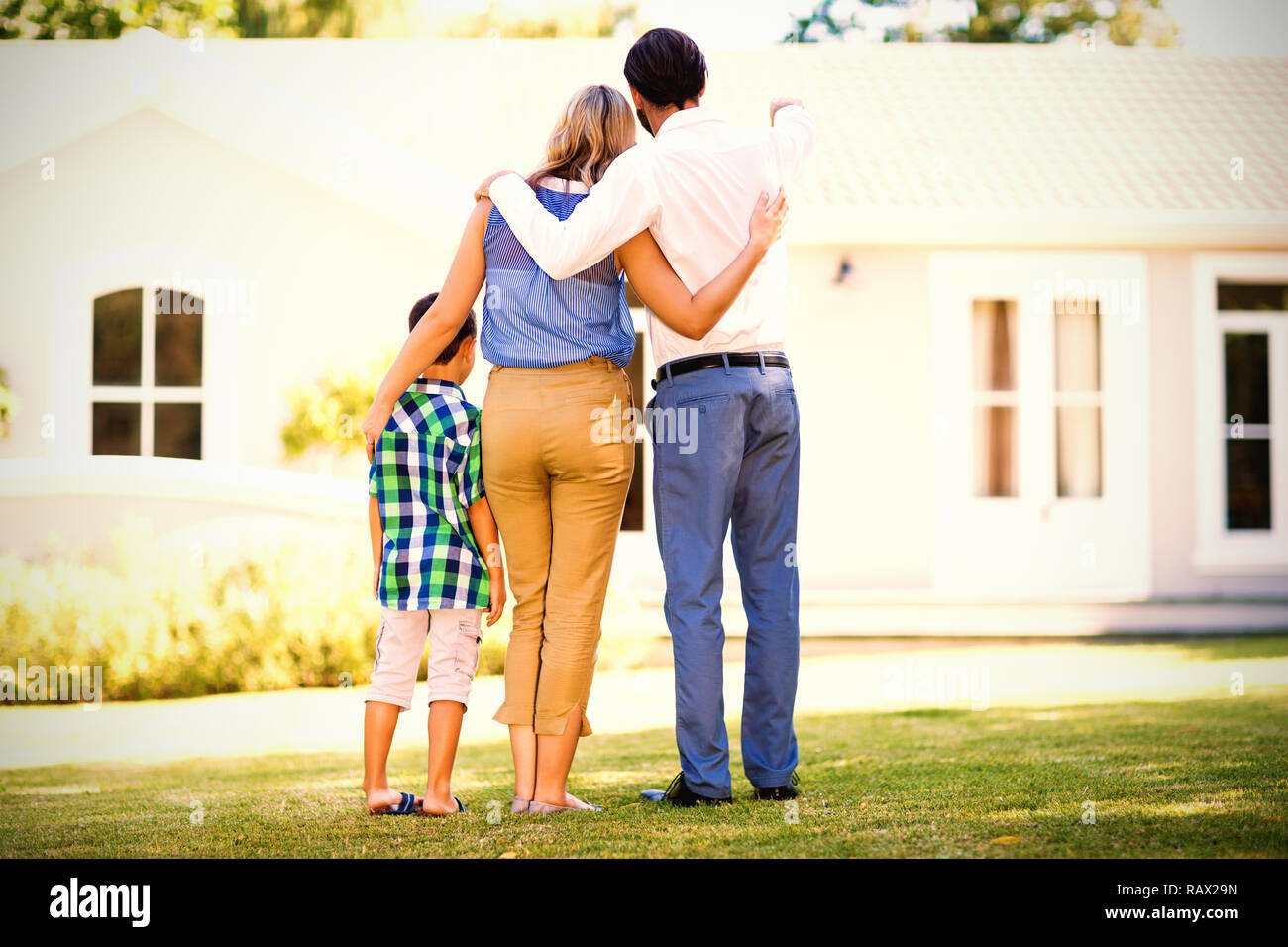 Parents standing in home hi-res stock photography and images - Alamy
