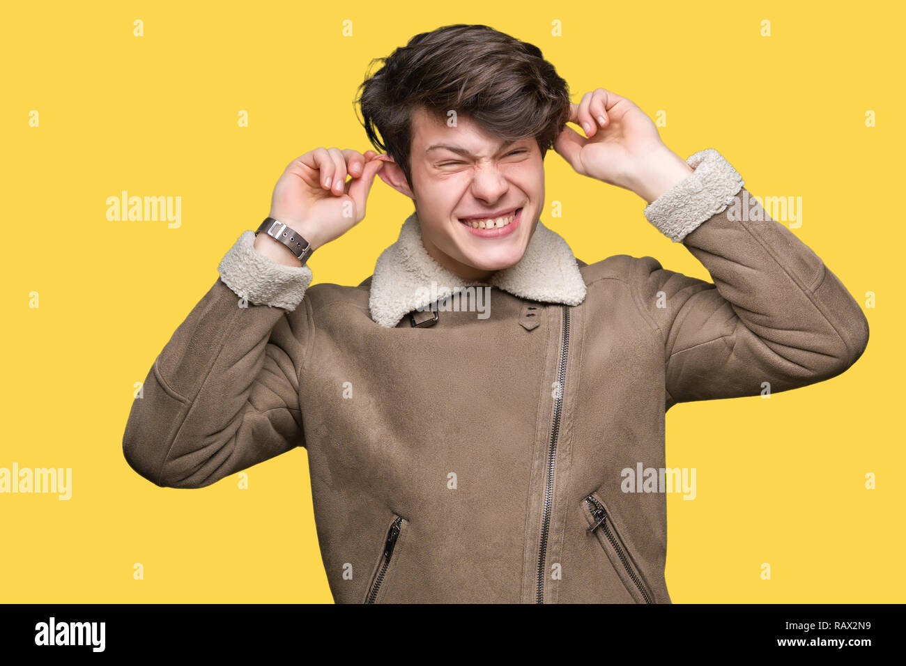 Boy pulling boy ear hi-res stock photography and images - Alamy