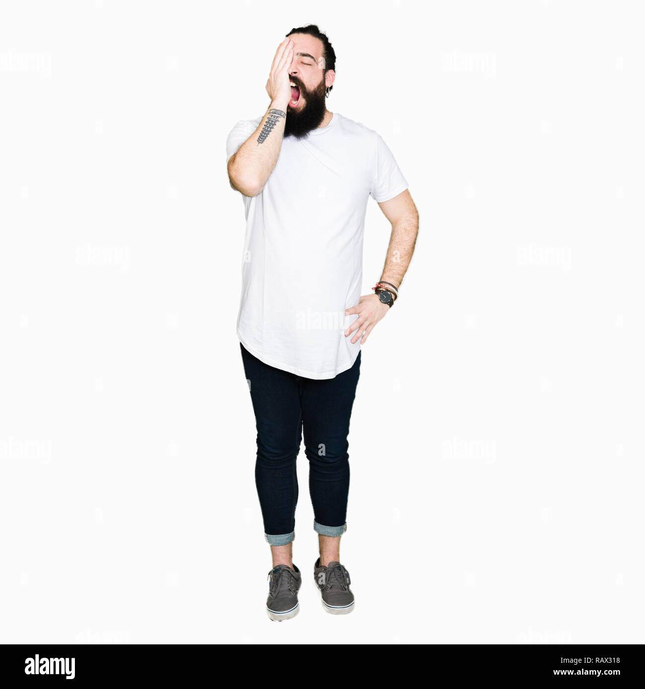 Hair covering eye Cut Out Stock Images & Pictures - Alamy