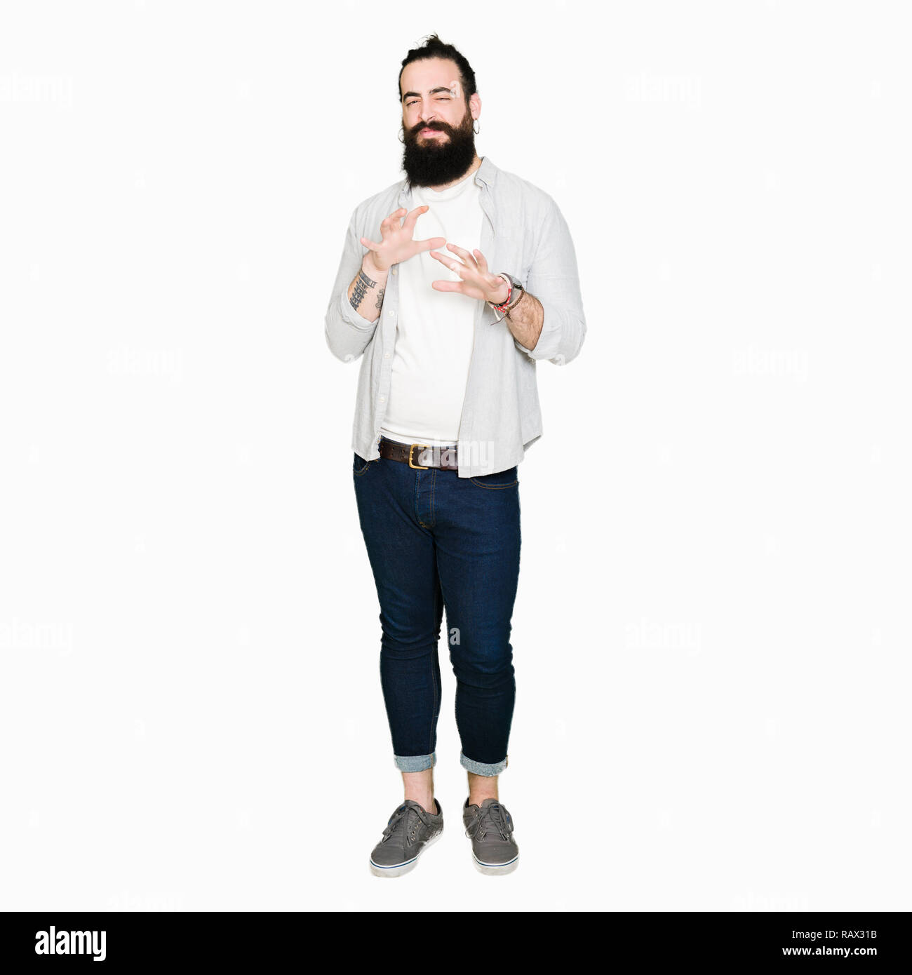 Bad smell portrait displeased Cut Out Stock Images & Pictures - Alamy