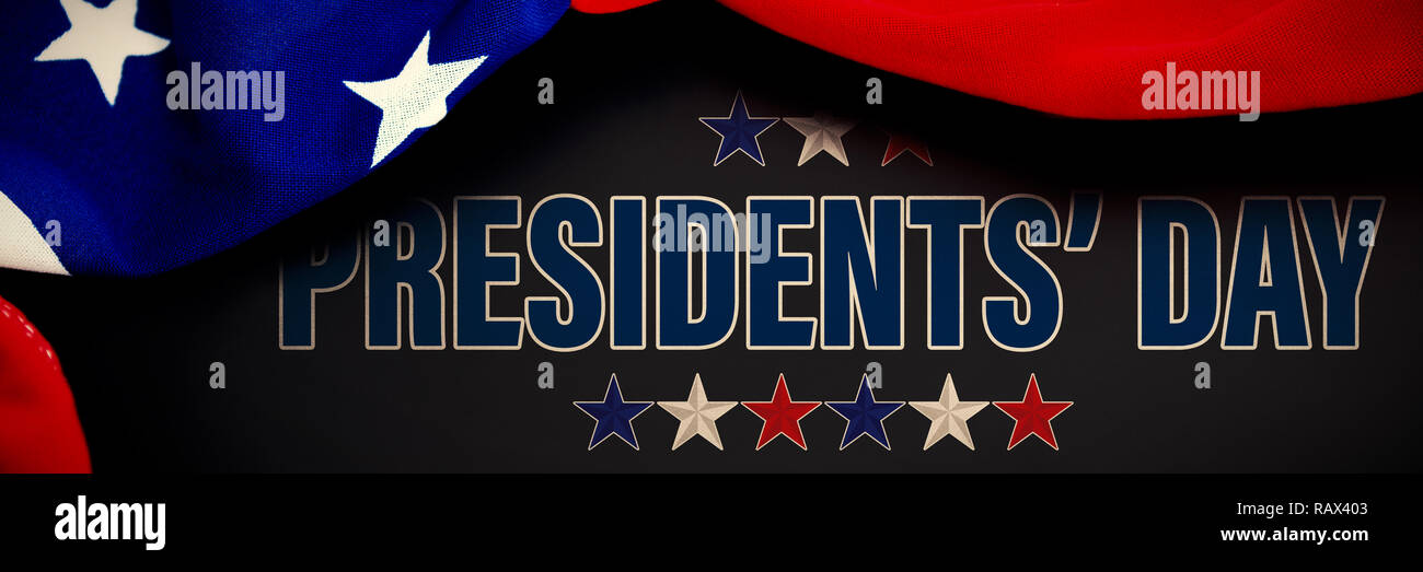 Composite image of presidents day. vector typography, stars Stock Photo ...